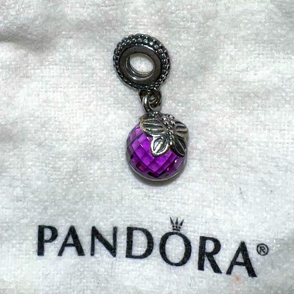 Pandora | Jewelry | Pandora Morning Butterfly Dangle With Purple ...